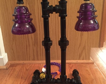 Gas pipe lamp | Etsy