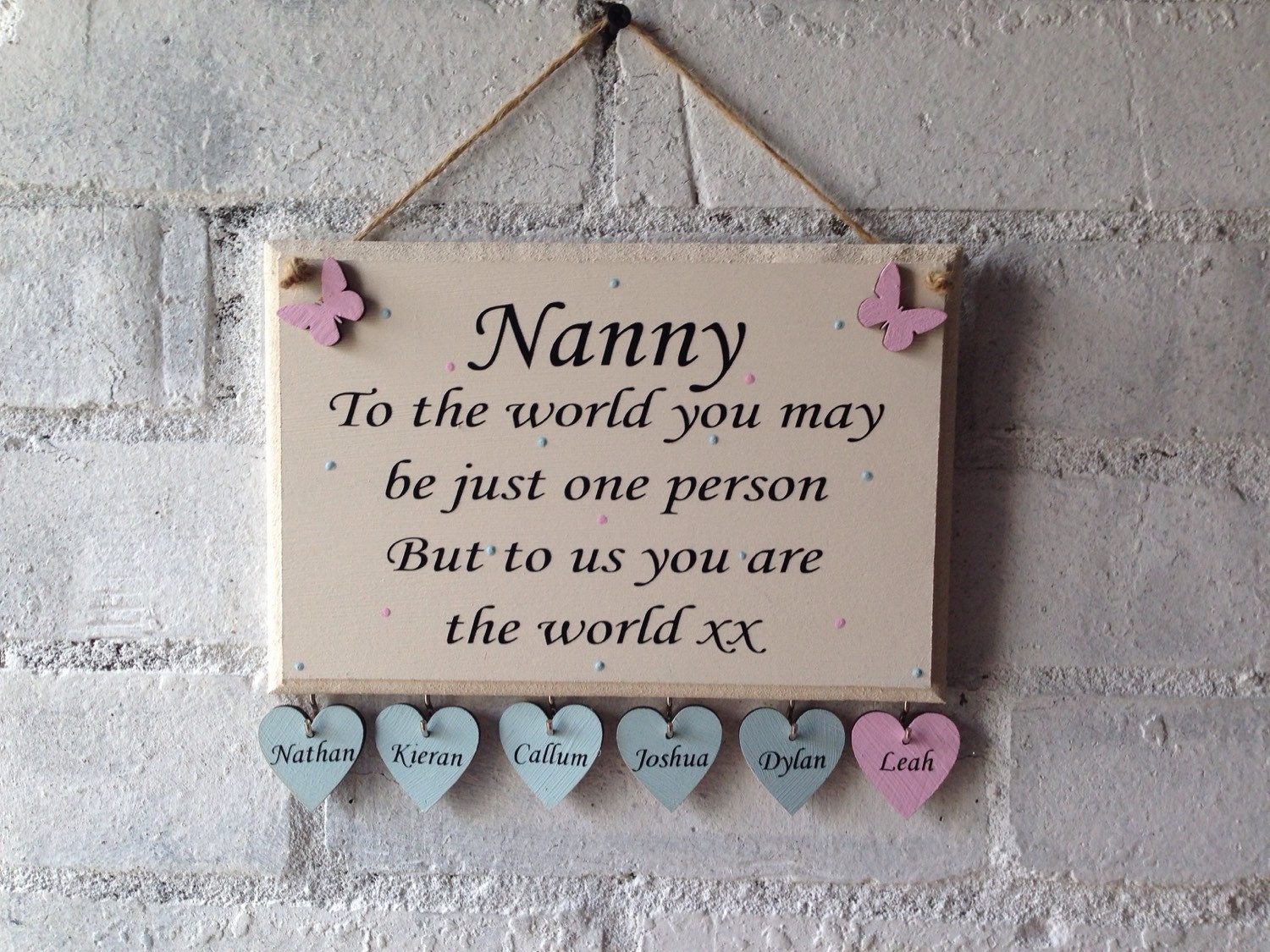 Nanny quoted wooden sign. Great for a by AceSentimentalGifts