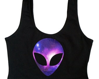 Alien crop top | Etsy