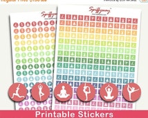 Unique yoga stickers related items | Etsy