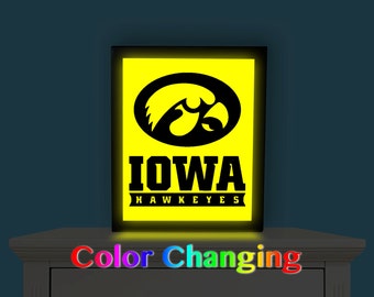Iowa hawkeye sign | Etsy