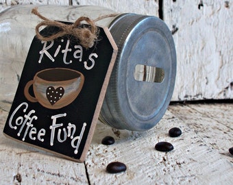 Mason jar bank | Etsy