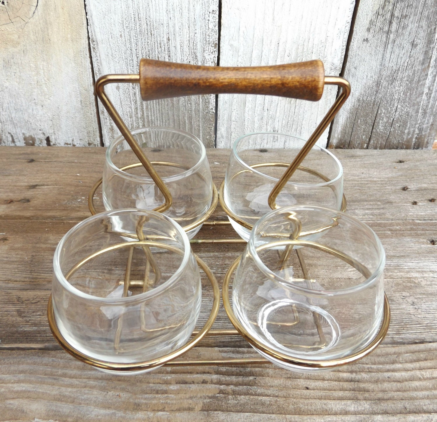 Mid-Century Modern Condiment Caddy, Holiday Table Decor, Vintage ...