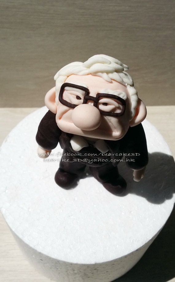 An Old Man Fondant Cake Topper