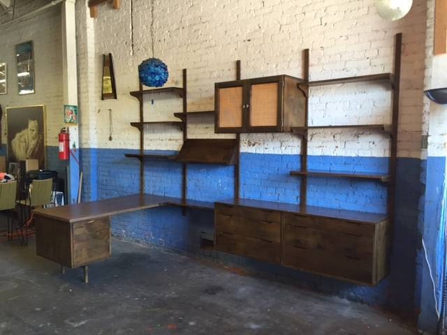 Mid Century Modular Wall Unit by Noral Olson for Kopenhavn