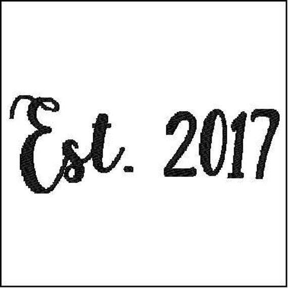 est. 2017 established birth announcement saying filled