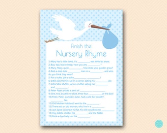Finish The Nursery Rhyme Printable