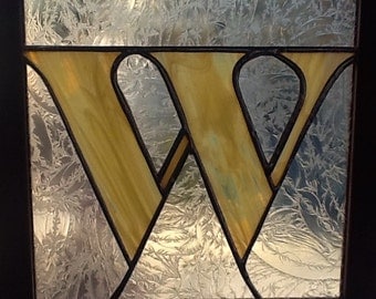 Stained glass letter | Etsy