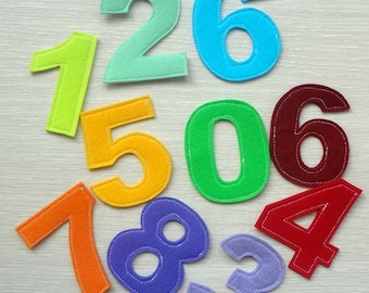 Felt numbers | Etsy