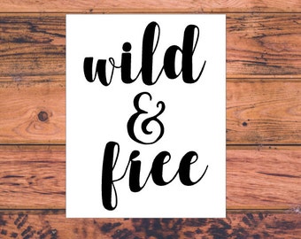 Wild One Decal Wild Child Decal Adventurous Decal by Carcals