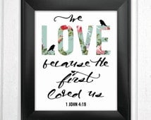 Popular items for he first loved us on Etsy