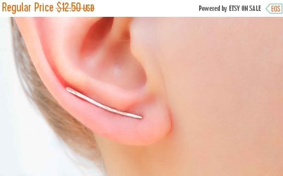 SALE Ear Climber Ear Crawler Bar Earrings Line by JewelsByMoonli