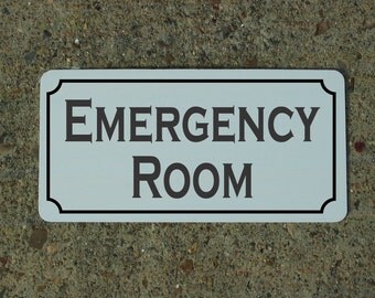 Emergency room sign | Etsy