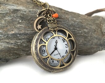 Moon pocket watch | Etsy