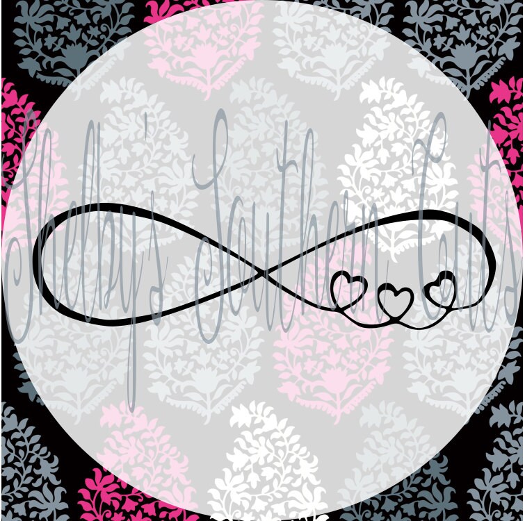 Infinity Looped Heart SVG EPS DXF digital files