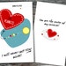 Mini Science Valentines Day Cards Set of 12 Biology