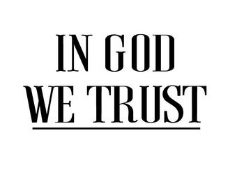 God we trust decal | Etsy