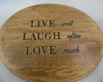 Oval wooden plaque | Etsy