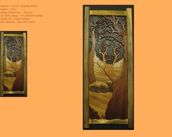 Wood intarsia | Etsy