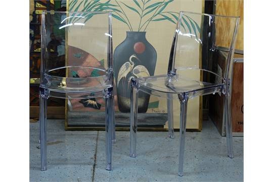 Clear Plexiglass/ Acrylic Chairs from the set of Entourage – Haute Juice