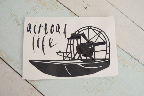 Airboat Life Decal/ Sticker/ Yeti decal/ by SimplyAmourFashion