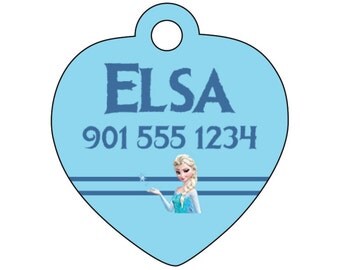 Frozen name tag | Etsy