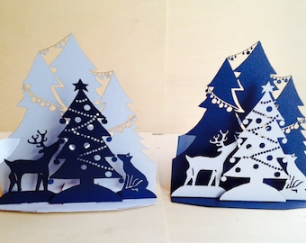 3d christmas card | Etsy