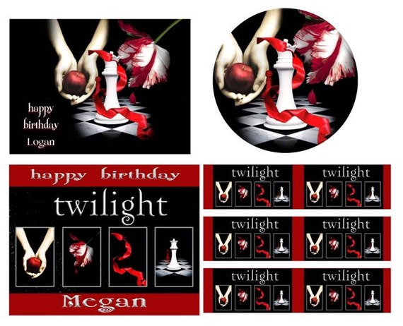 TWILIGHT BOOKS Birthday Cake Frosting by WilsonsImagingandIT