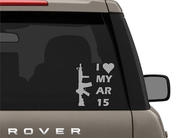 Ar 15 vinyl decal | Etsy