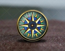 Popular items for compass knob on Etsy