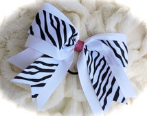 Popular items for zebra cheer bow on Etsy