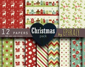Christmas paper | Etsy