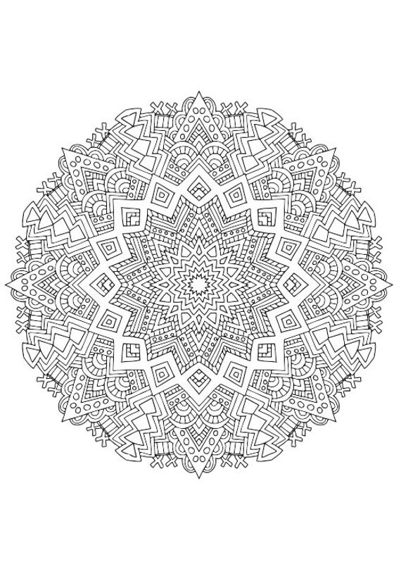 60 mandala coloring pages Kaleidomania: by bySarahRenaeClark