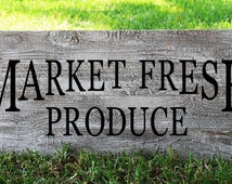 Unique produce signs related items | Etsy