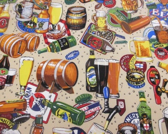 Beer fabric | Etsy