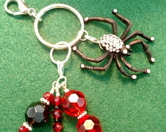 Spider keychain | Etsy