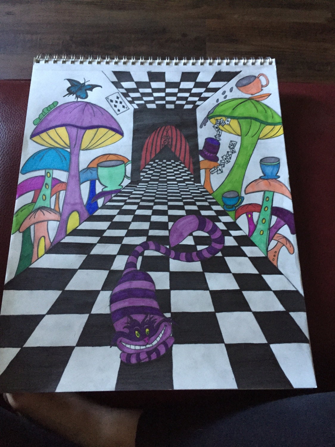 Perspective Alice in Wonderland Art by AbitiousElephant on Etsy
