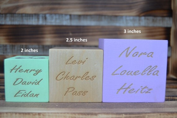 Personalized Baby Block New Baby Gift Newborn Baby Gift