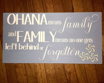 Ohana wood sign | Etsy