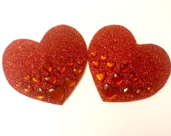 Heart pasties | Etsy