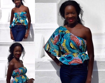 African print blouse | Etsy