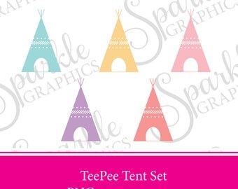 Teepee clipart | Etsy