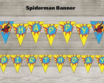 Spiderman banner | Etsy