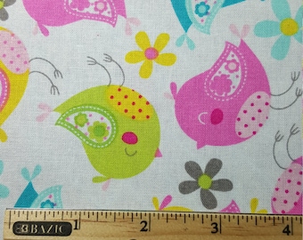 Unique bird fabric related items | Etsy