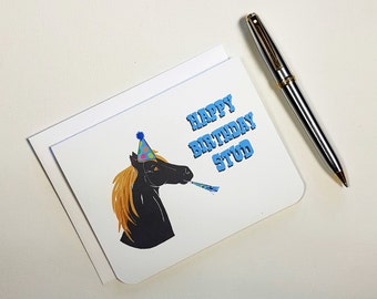 Happy birthday stud | Etsy