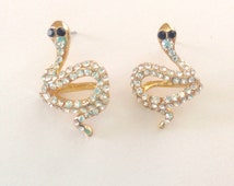 Unique snake earrings related items | Etsy