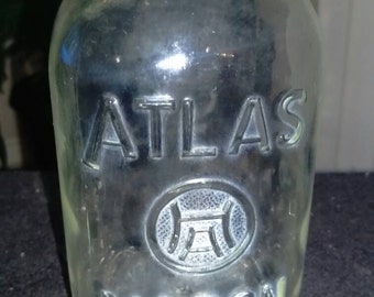 Atlas mason jar | Etsy