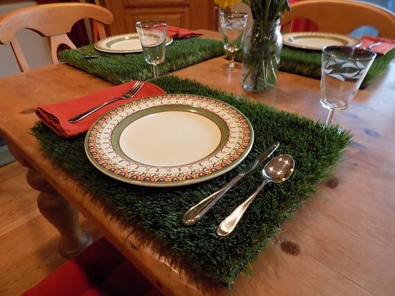 Grass Placemat Set of 2 by Grassitude on Etsy