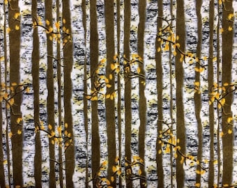 Birch tree quilt | Etsy