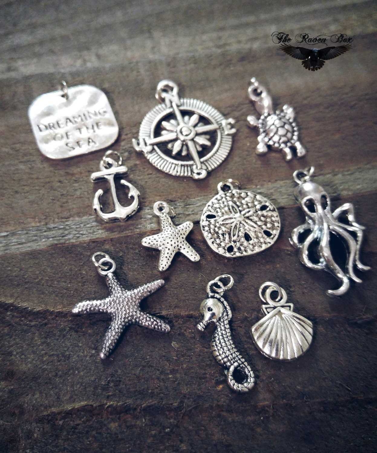 Ocean Charms Set Assorted Charms Sea Charms Nautical Charms